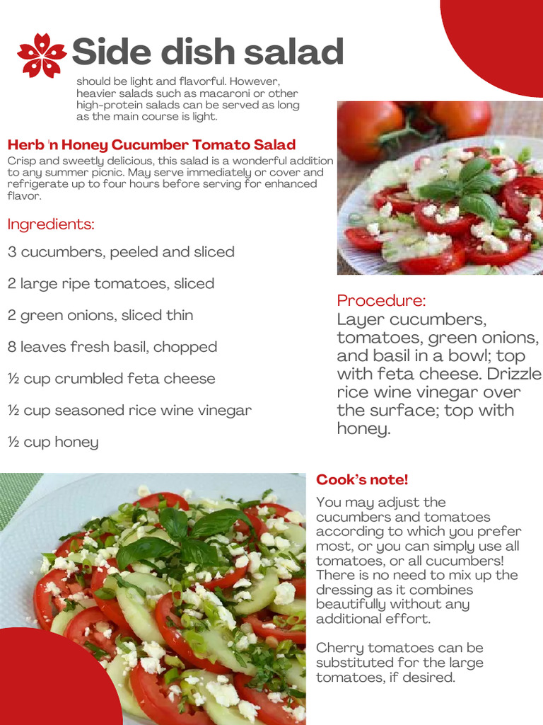 TLE 9 - Salad Recipe Book | PDF | Salad | Mustard (Condiment)