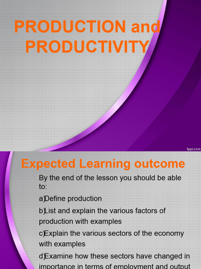 IGCSE Business Economics Sectors Productivity | Download Free PDF ...