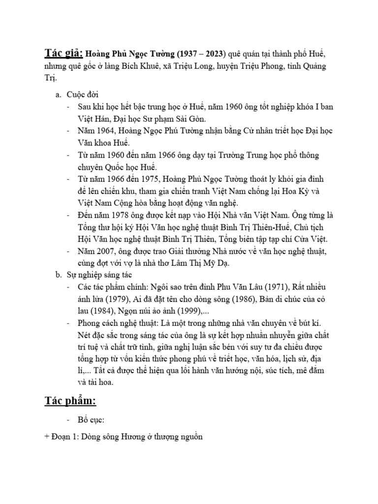 ai đặt tên cho dòng sông | PDF