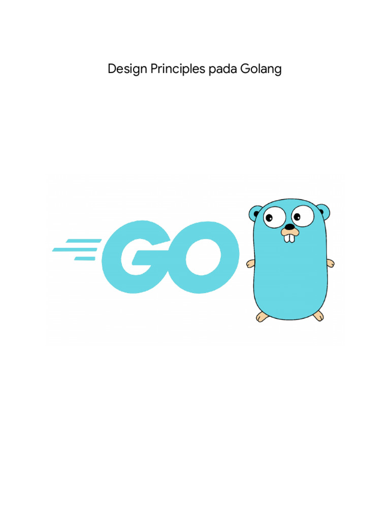 Design Principles Pada Golang | PDF