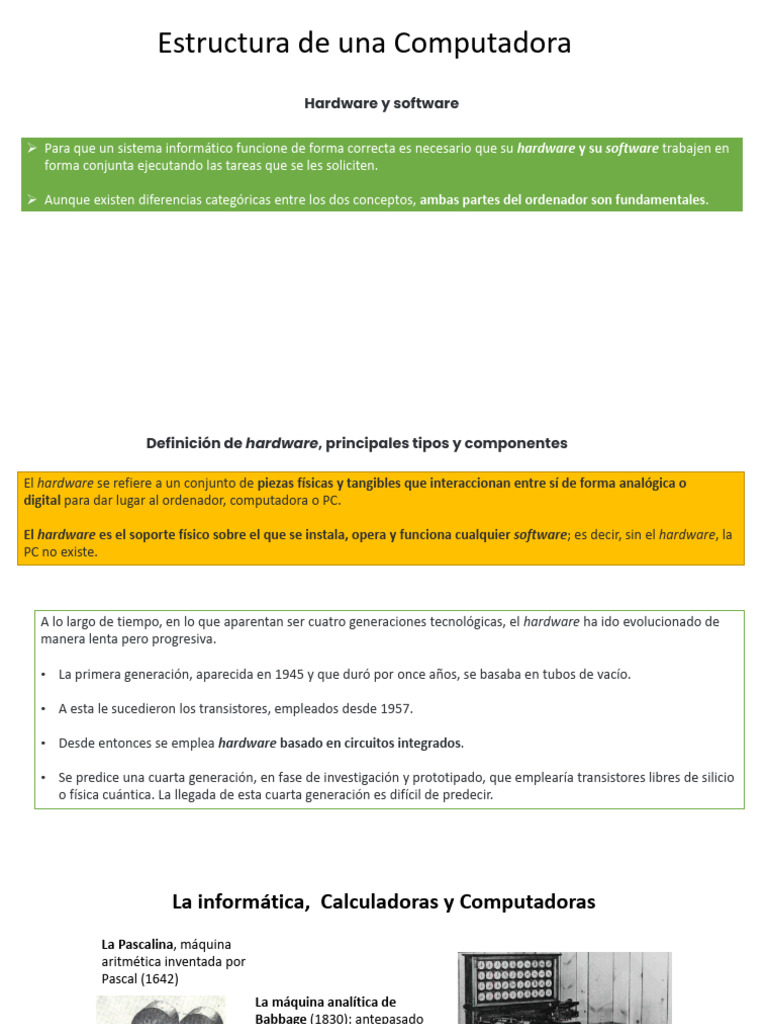 Estructura de Computadoras | PDF | Hardware de la computadora | Sistema ...