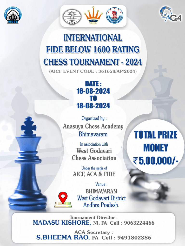 Below 1600 Rating Tournment Broucher Ansuya Chess Academy 2024 ...