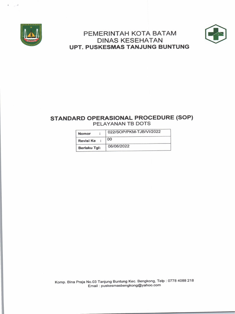 SOP-TB-DOTS | PDF