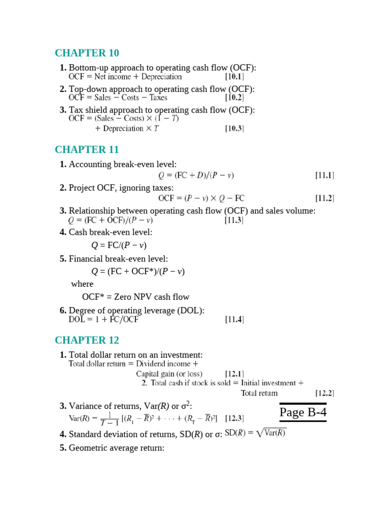 Tax Shield Approach to OCF Explained | PDF | Discounted Cash Flow ...