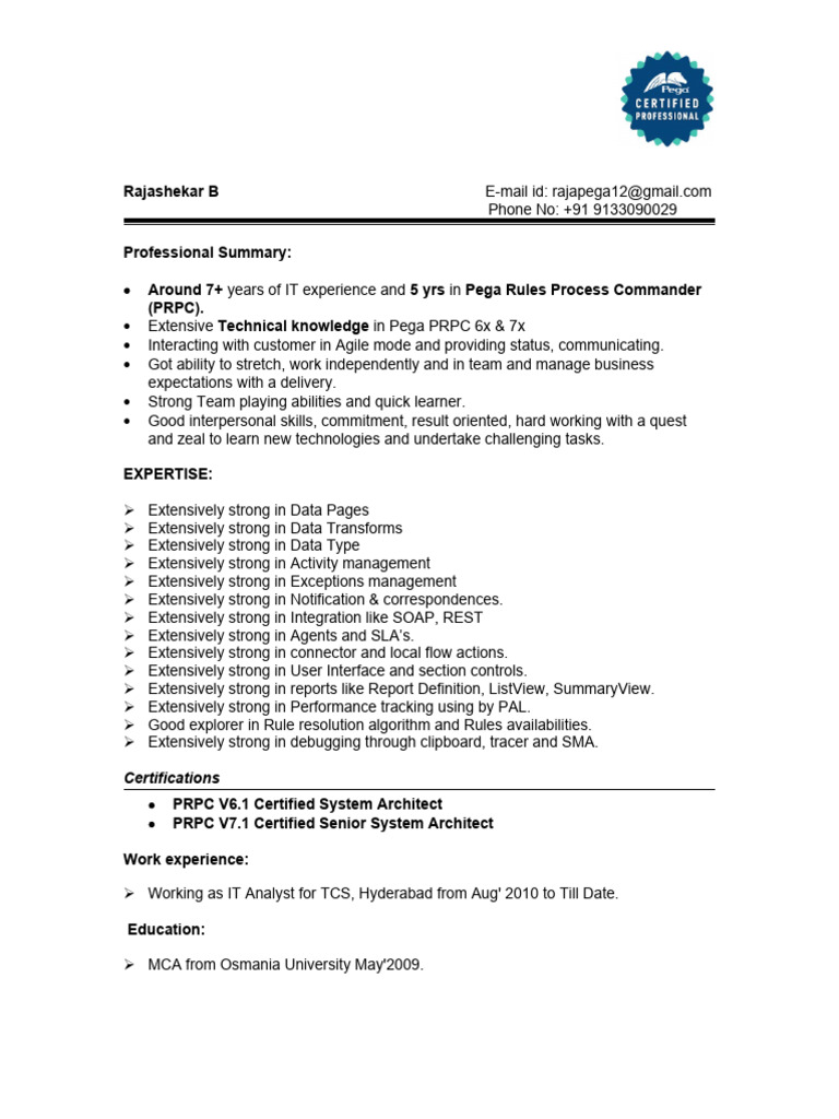 Rajashekar - CSSA 7+yrs | PDF | Risk | Information Technology Rajashekar - CSSA 7+yrs | PDF | Risk | Information Technology