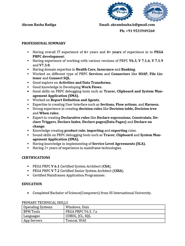 Badiga Akram Basha | PDF | Service Level Agreement | Computing