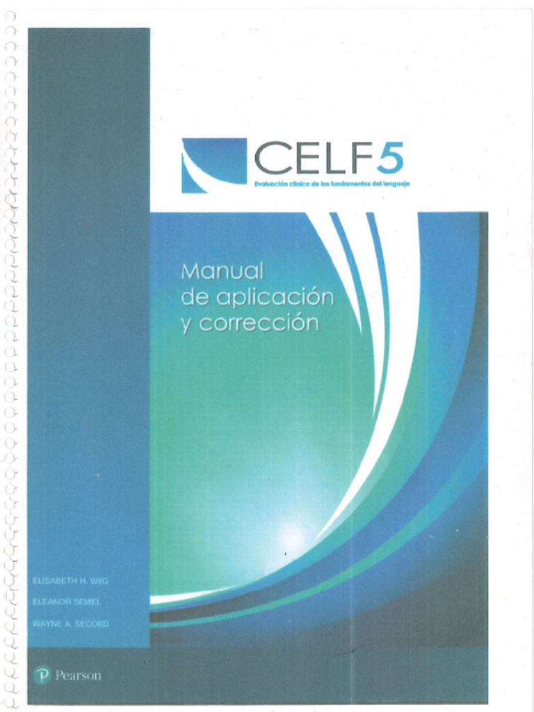 CELF 5 - Manual de Aplicación y Corrección | PDF