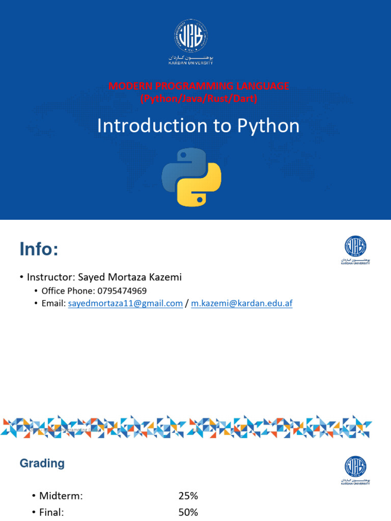 Lecture 1 479 1 Pdf Python Programming Language Computer