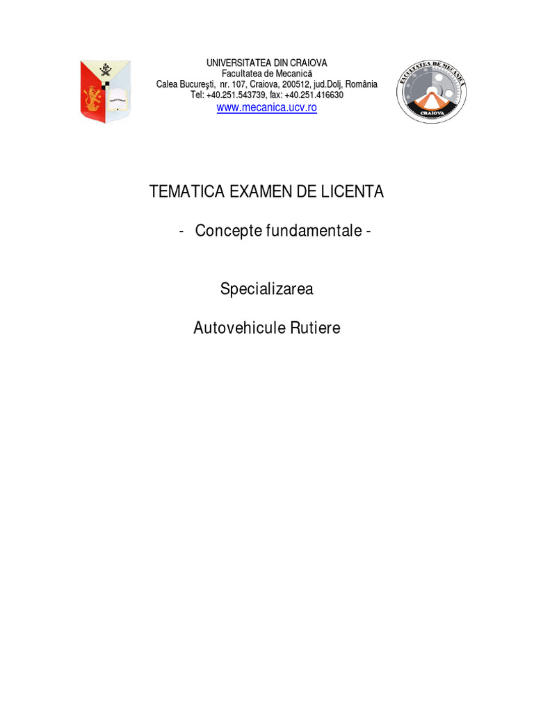 Examen de Licenta | PDF