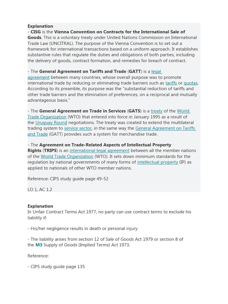 Revision - Flash Card For Commercial Contracting - L4M3 | PDF
