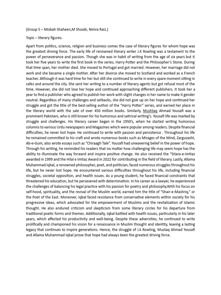 Literary Figures | PDF