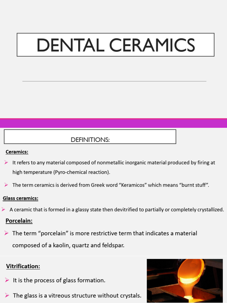 04 Dental Ceramics | PDF | Ceramics | Silicon Dioxide