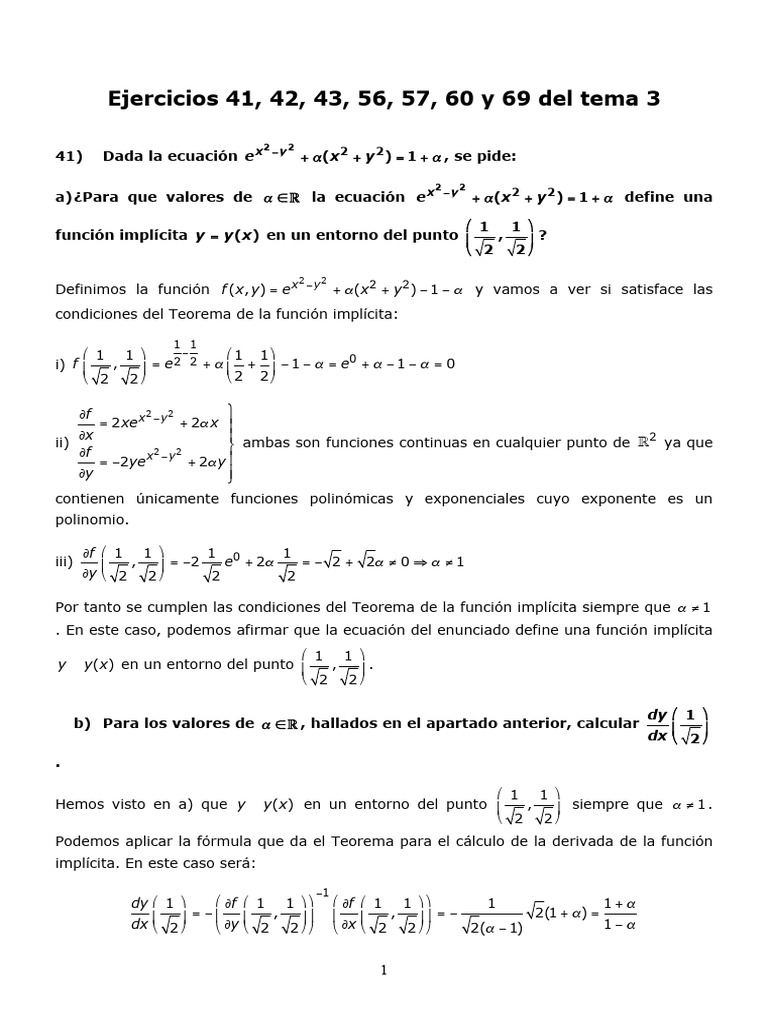Ejercicios Resueltos Tema3 S8!9! | PDF | Límite (Matemáticas) | Variable (Matemáticas)
