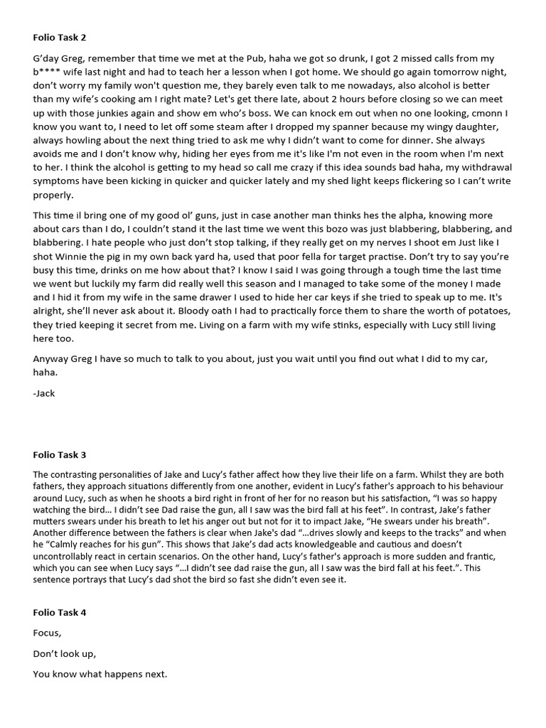 Folio Task 2-4 | PDF