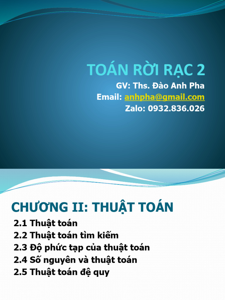 Chuong 2 - Thuat Toan | PDF