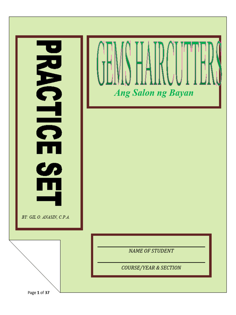 1 BSA WORKBOOK PS Service | PDF | Debits And Credits | Expense