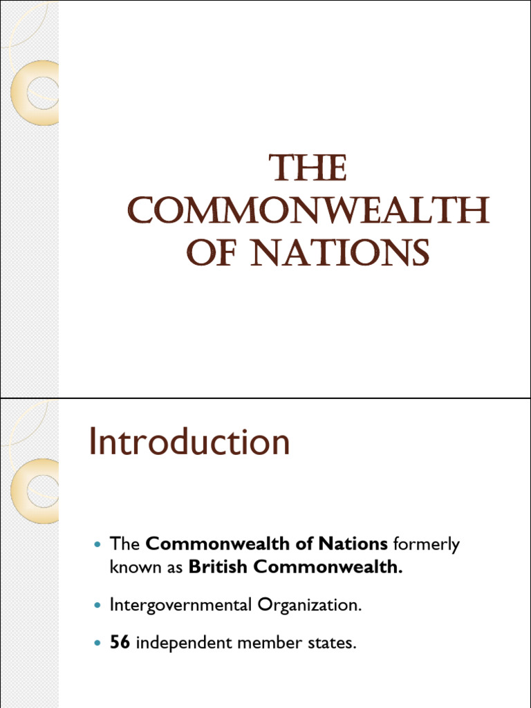 Commonwealth-Final-Wos | PDF | Commonwealth Of Nations | International Relations