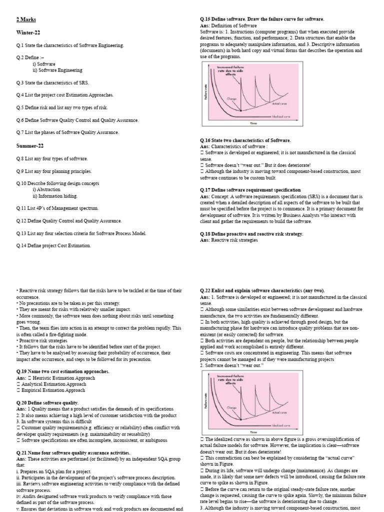 Software 4 Model Answer Papers From 2019 To 2022 | PDF | Risk | Software
