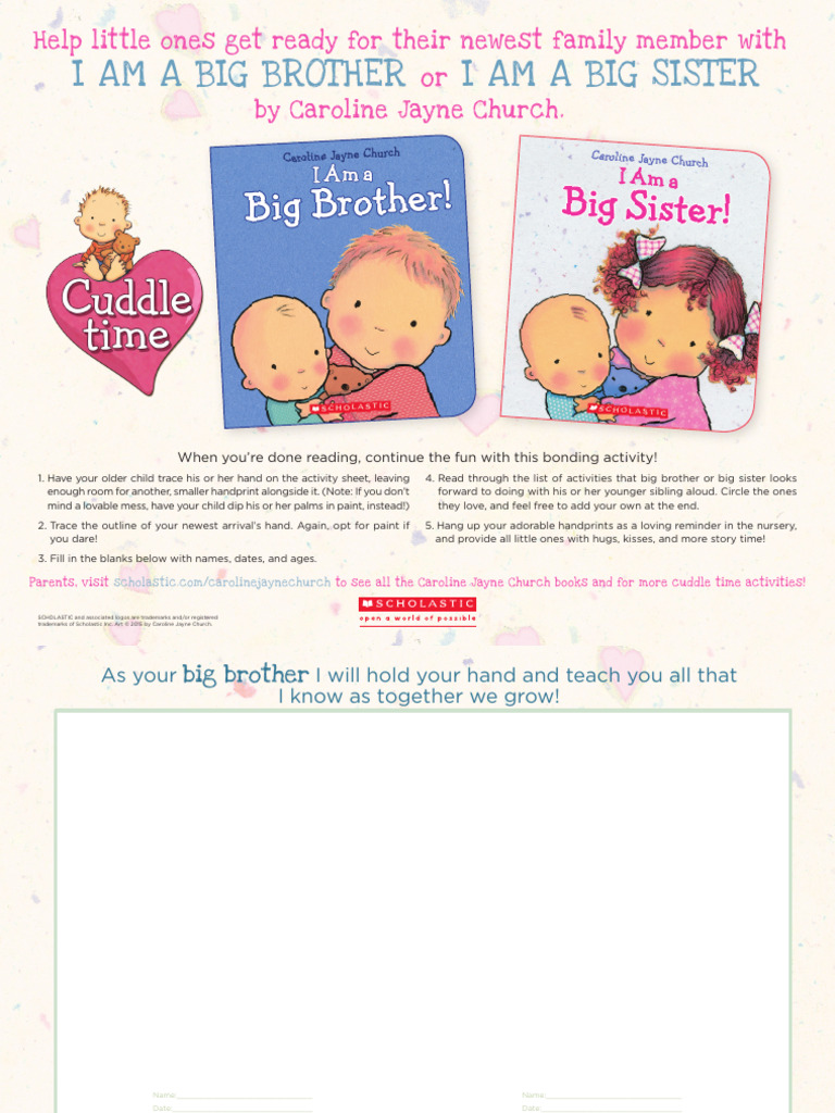 Big Brother/Sister Activity Book | PDF