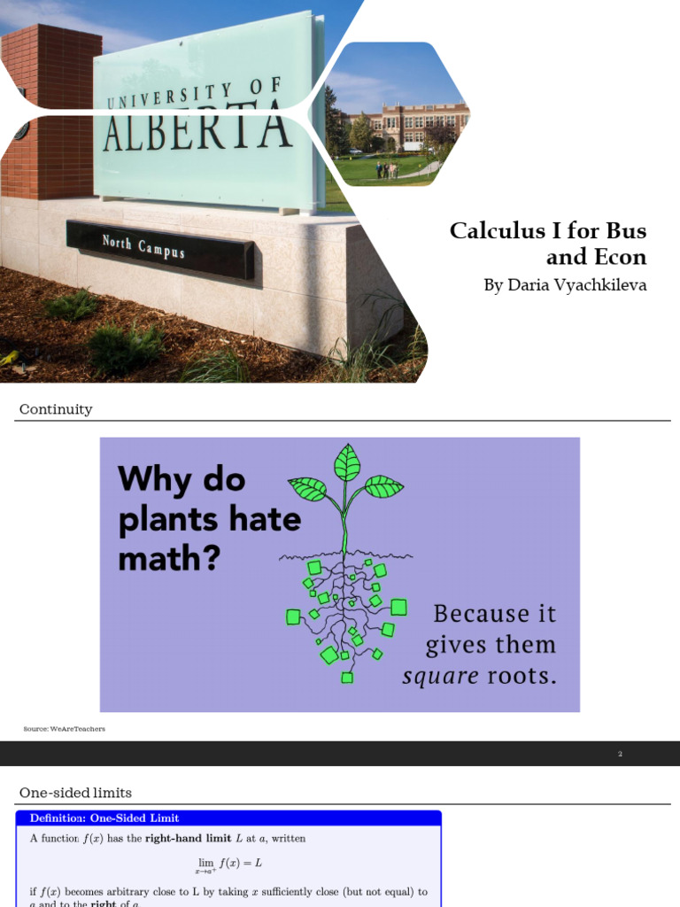 Understanding Continuity in Calculus | PDF | Function (Mathematics) | Algebra