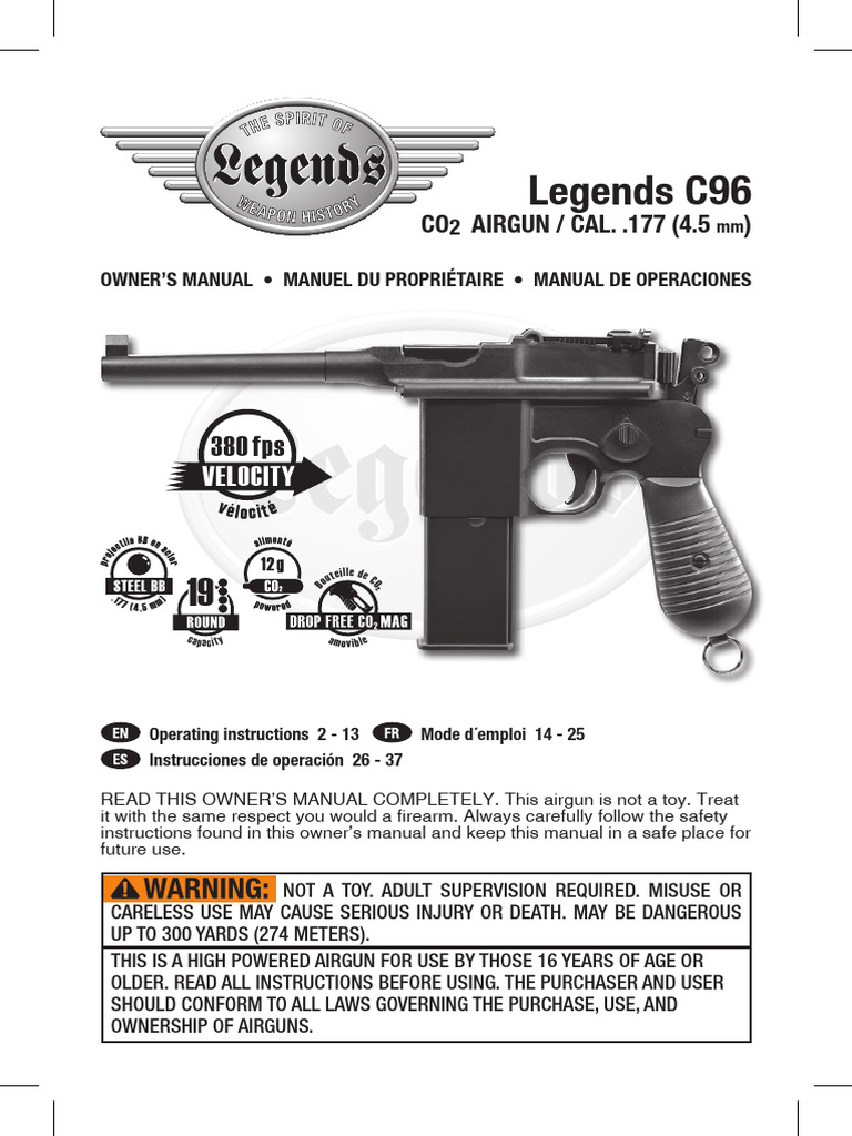 Manuel c96 en | PDF | Gun Barrel | Flight