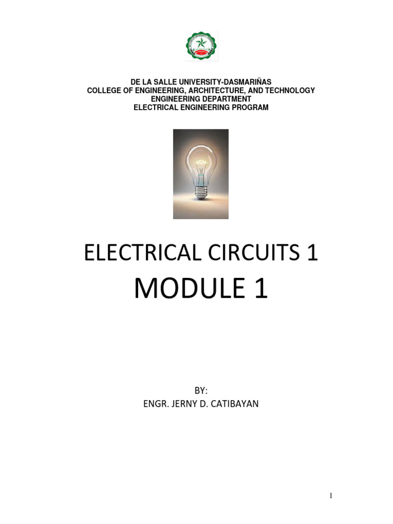 T-EEET211 Module 1 | PDF | Electrical Resistance And Conductance ...