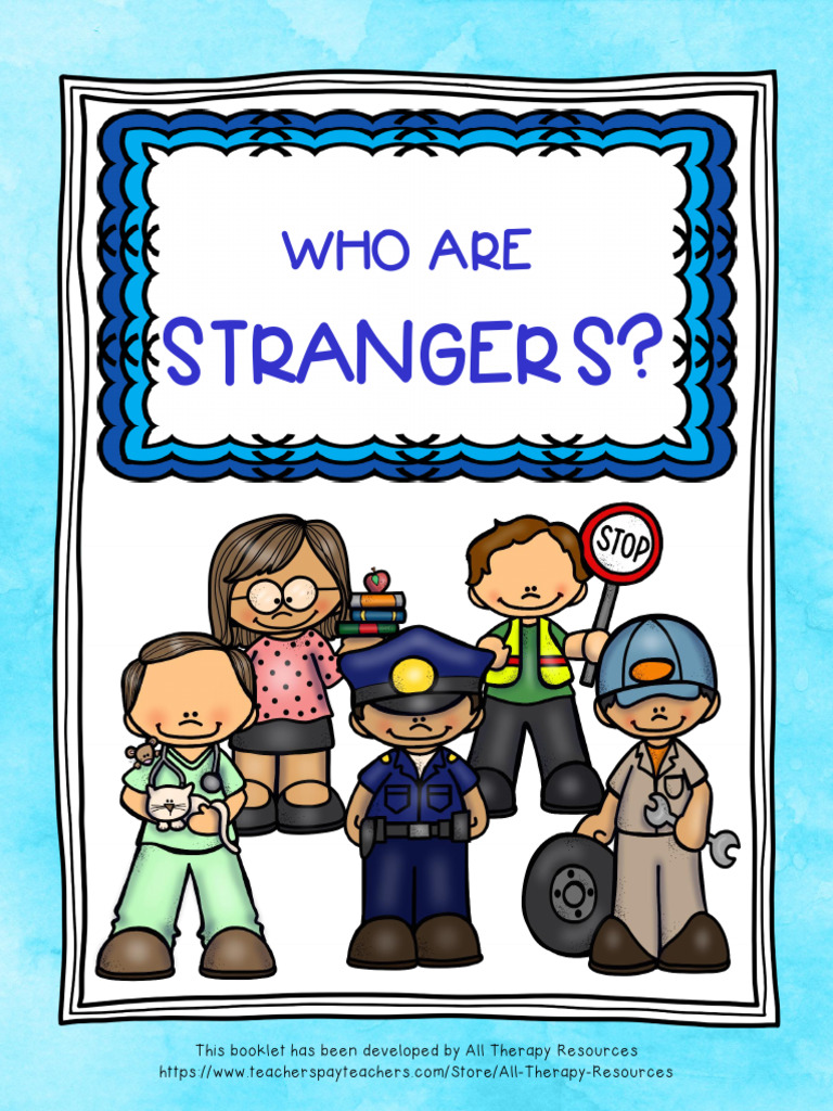 2 - Stranger Danger Social Story - 9 Pages (Editable) - Special ...