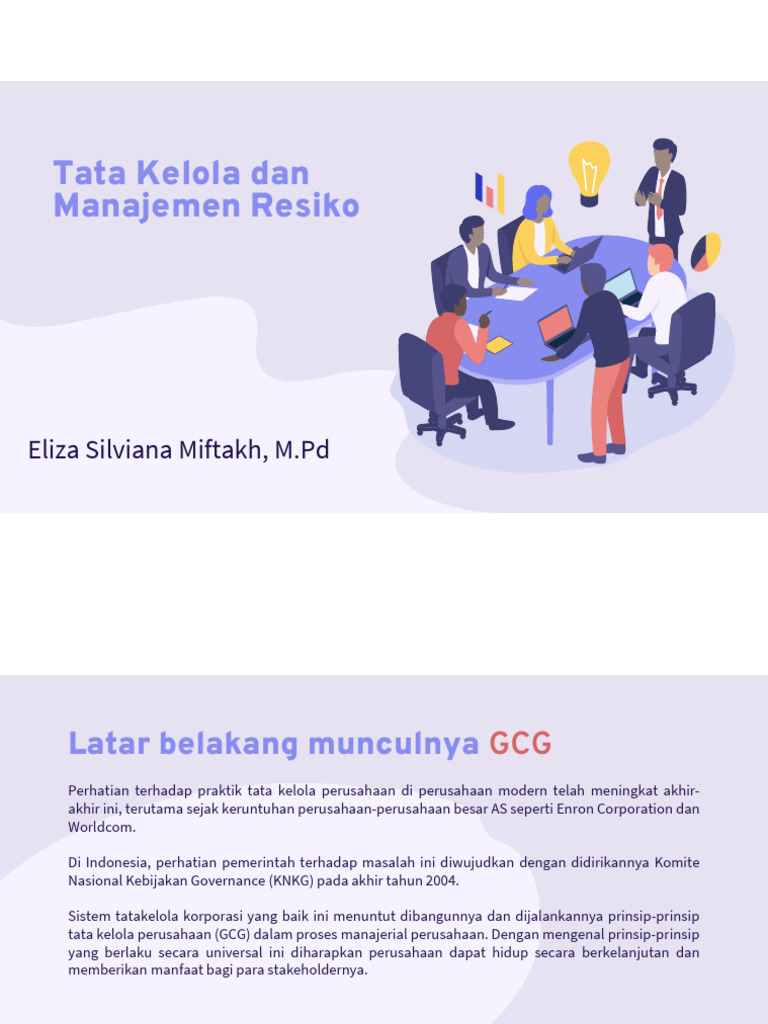Tata Kelola dan Men Risk 1 | PDF