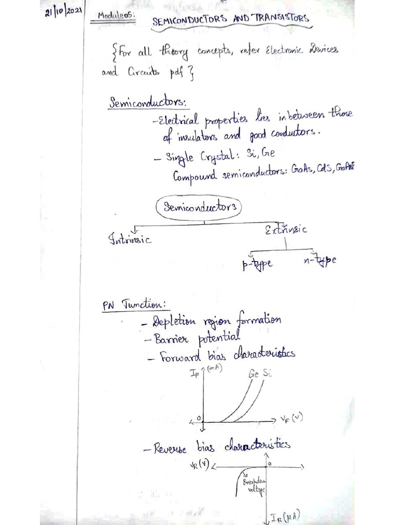 Semiconductors Transistors | PDF