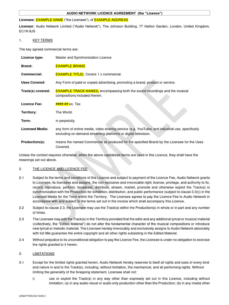 SAMPLE DigitalAdvertising | PDF | License | Common Law