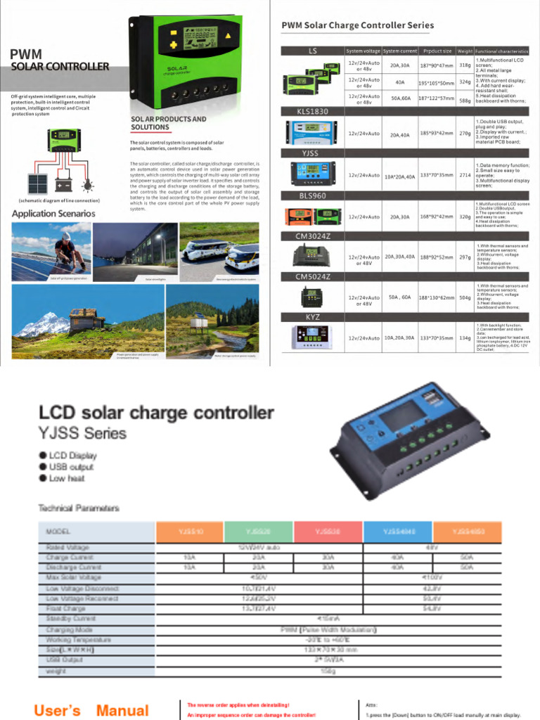 Datasheet of PWM Solar Charge Controller | PDF | Electrical Equipment ...