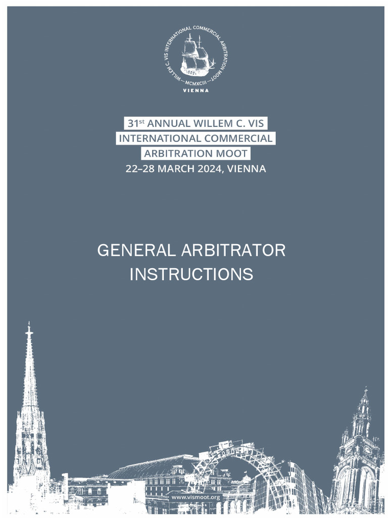 31st Vis Moot - General Arbitrator Instructions - FINAL | PDF ... 31st Vis Moot - General Arbitrator Instructions - FINAL | PDF ...