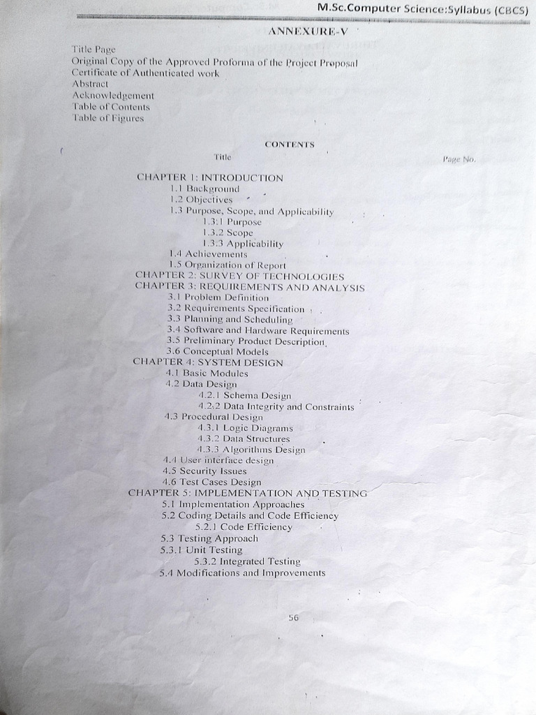 Project Format | PDF