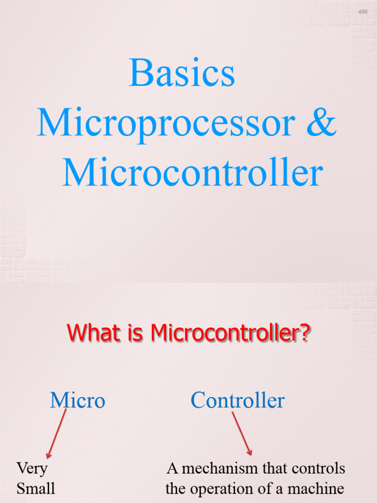 Et 3491 Unit-1 Part 1 | PDF | Microcontroller | Computer Engineering