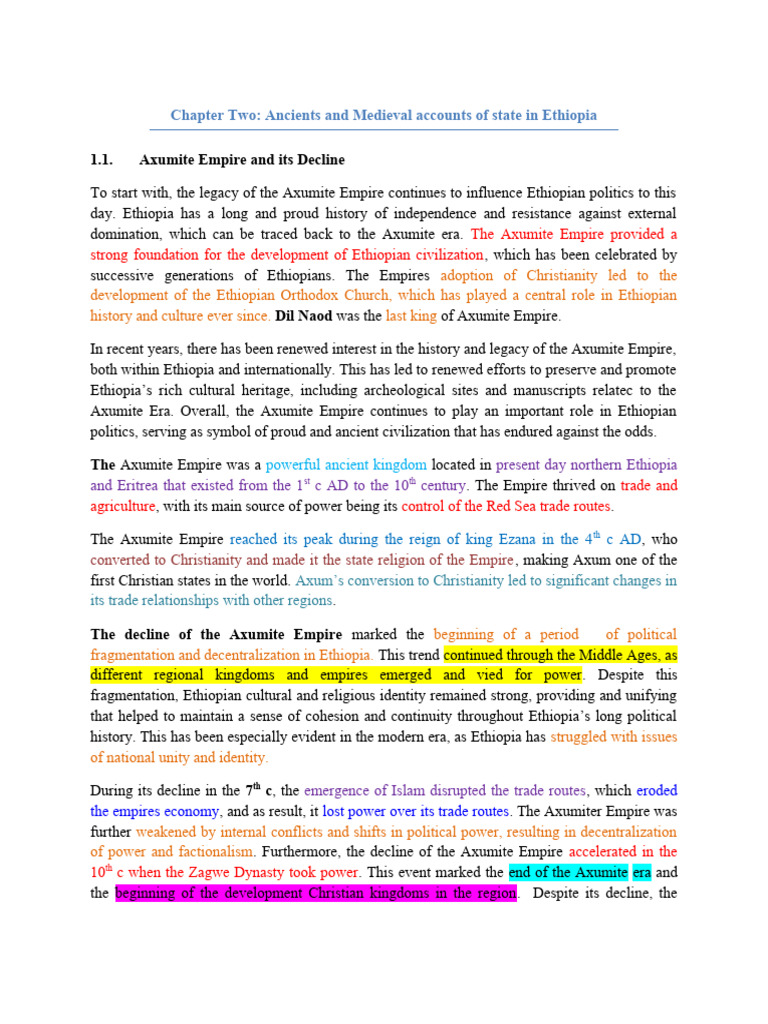 Chapter 2 & Chapter Three ETHP & G | PDF | Ethiopia