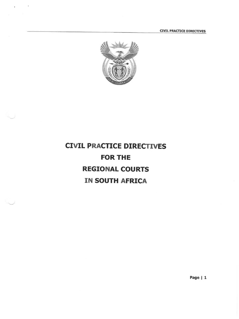 Civil Practice Directives 2 | PDF