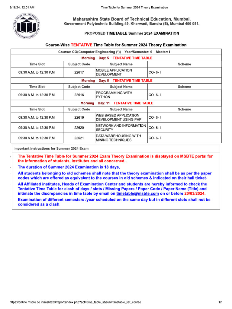 Tentative | PDF