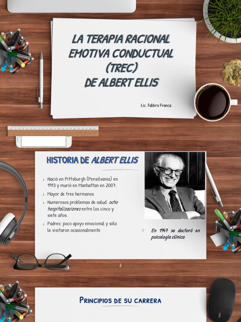 CLASE Albert Ellis | PDF | Terapia racional de comportamiento emotivo ...