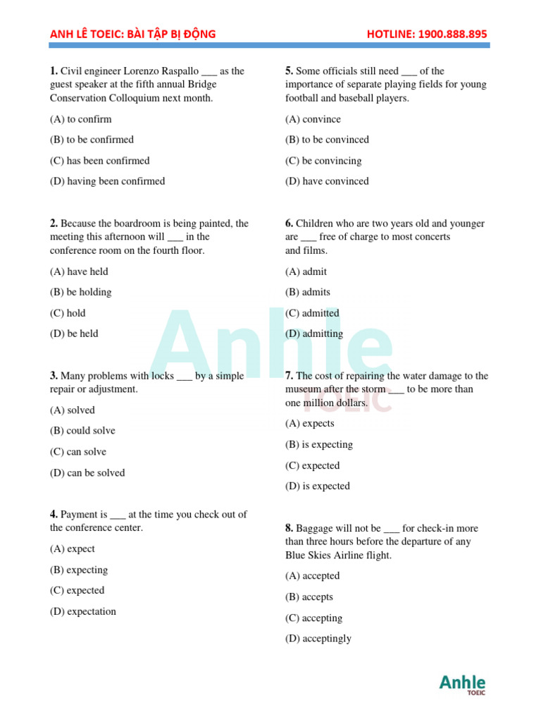 BUOI - 6 25-CÂU-PART-5-BỊ-ĐỘNG | PDF