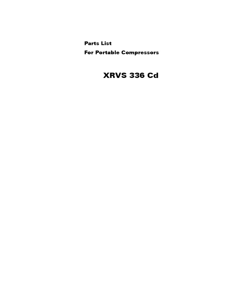 XRVS 336 Xs 2955 0460 00 | PDF