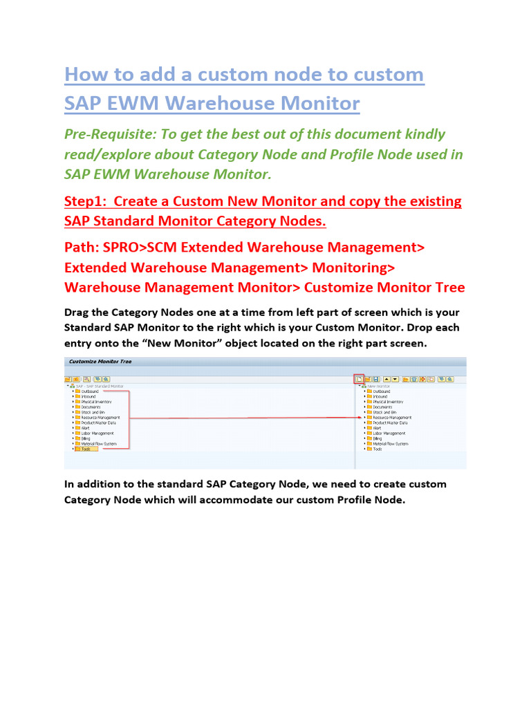 Custom Nodes in SAP EWM Warehouse Monitor | PDF | Computing