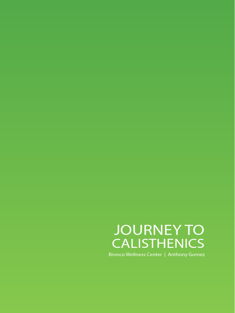 Journey To Calisthenics | PDF | Physical Fitness | Physical Exercise