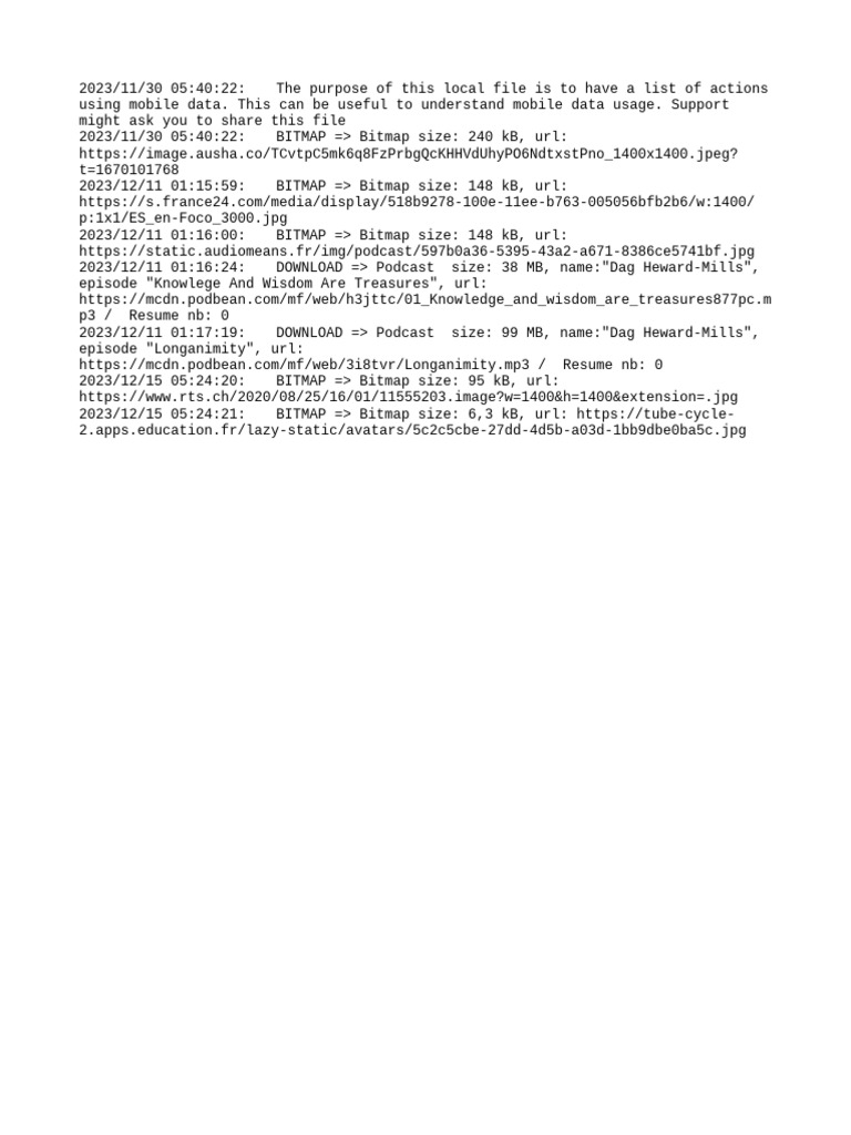Mobile Data Tracking Log | PDF | Computers | Technology & Engineering