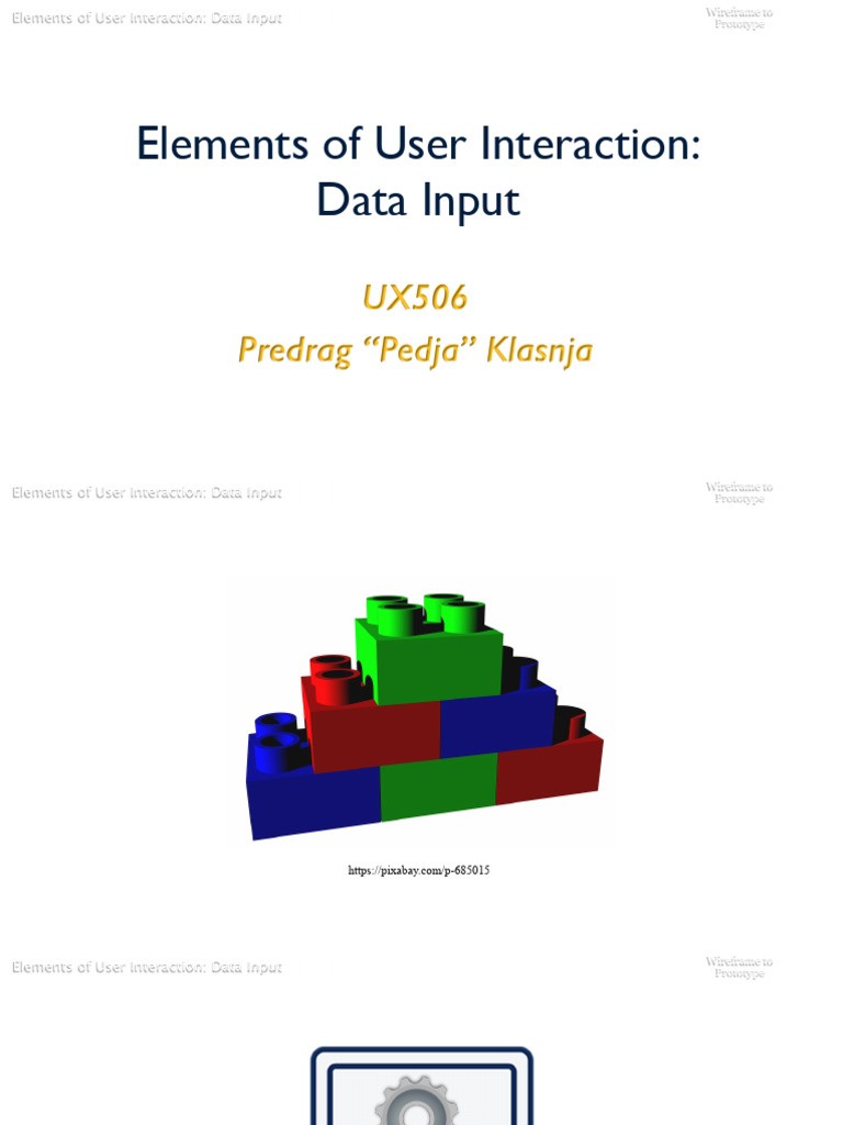 User Interaction Elements: Data Input Guide | PDF | Prototype | Human ...