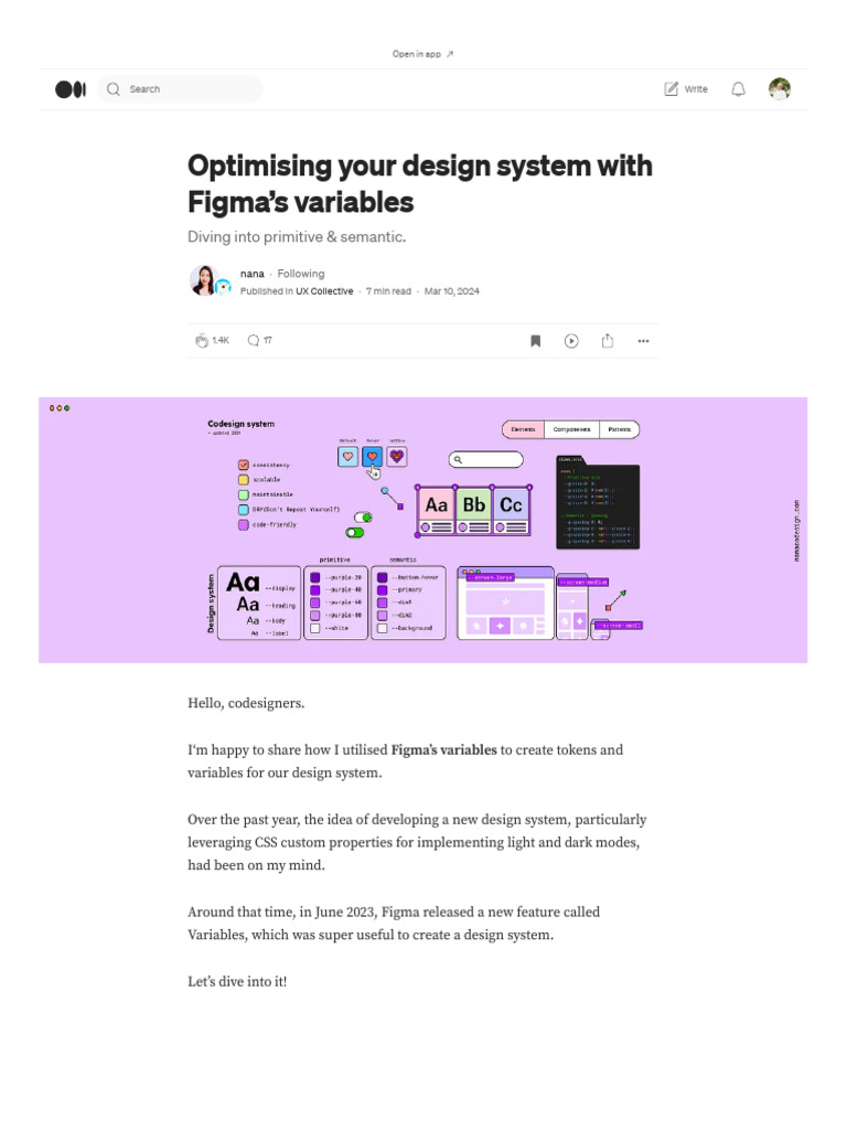 Optimising The Design System With Figma's Variables - UX Collective ...