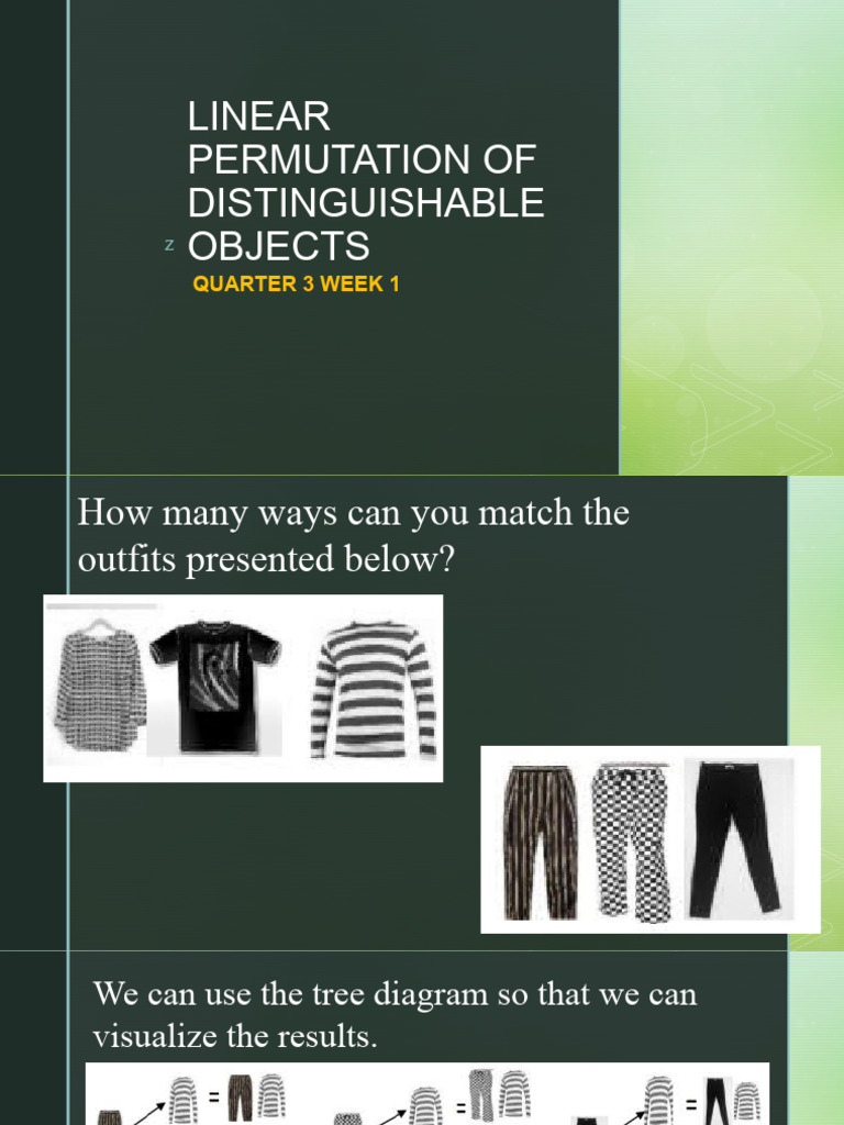 Linear Permutation Of Distinguishable Objects Pdf Permutation 9385