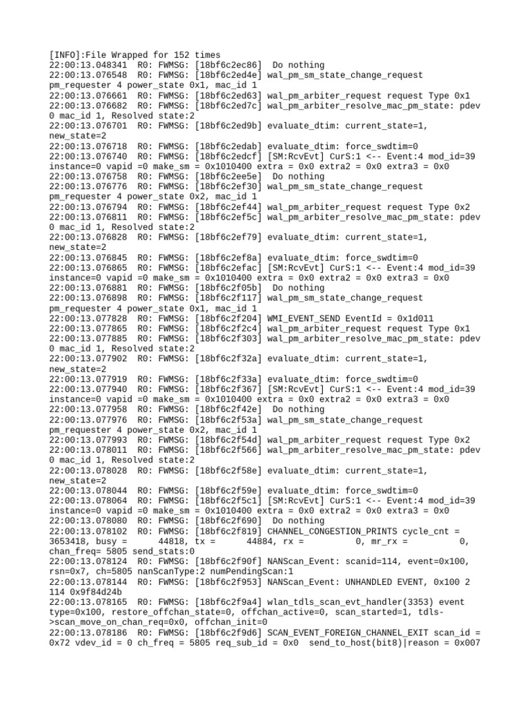 Cnss FW Logs Current | PDF | Computer Engineering | Computing
