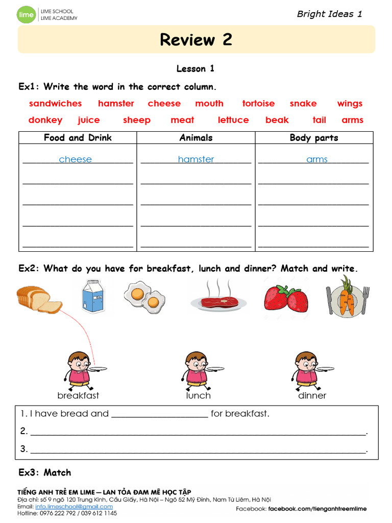 BI1 - Review 2 (Lesson 1) | PDF | Zoology