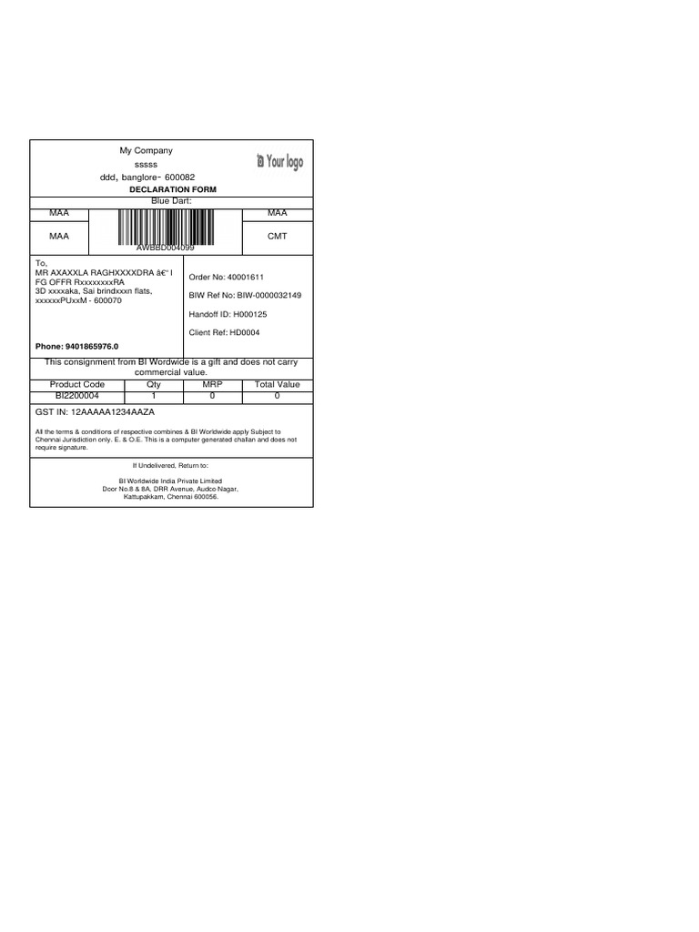 Delivery Form | PDF | Public Sphere | Public Administration