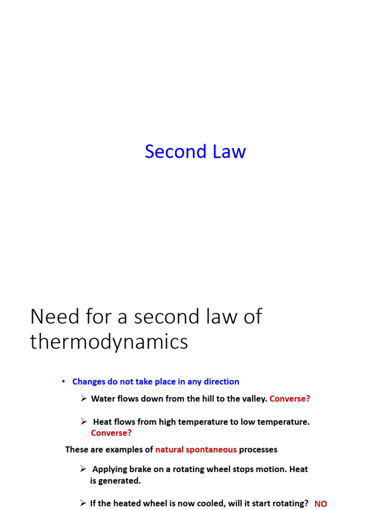 ME3100 TD Second Law | PDF | Heat | Temperature